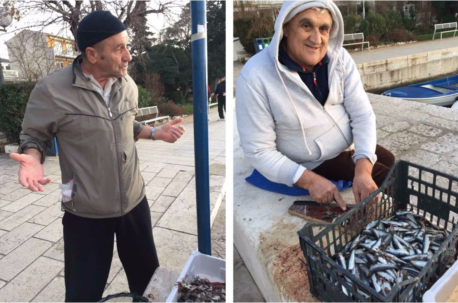 Ribari tradicionalno na Badnjak pripremaju ribe i vino za sugrađane
